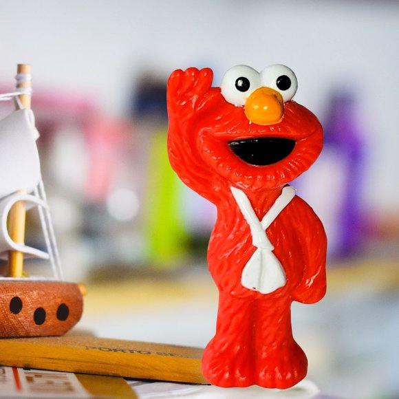 Toys | Sesame Street Elmo Rubber Figurine | Poshmark